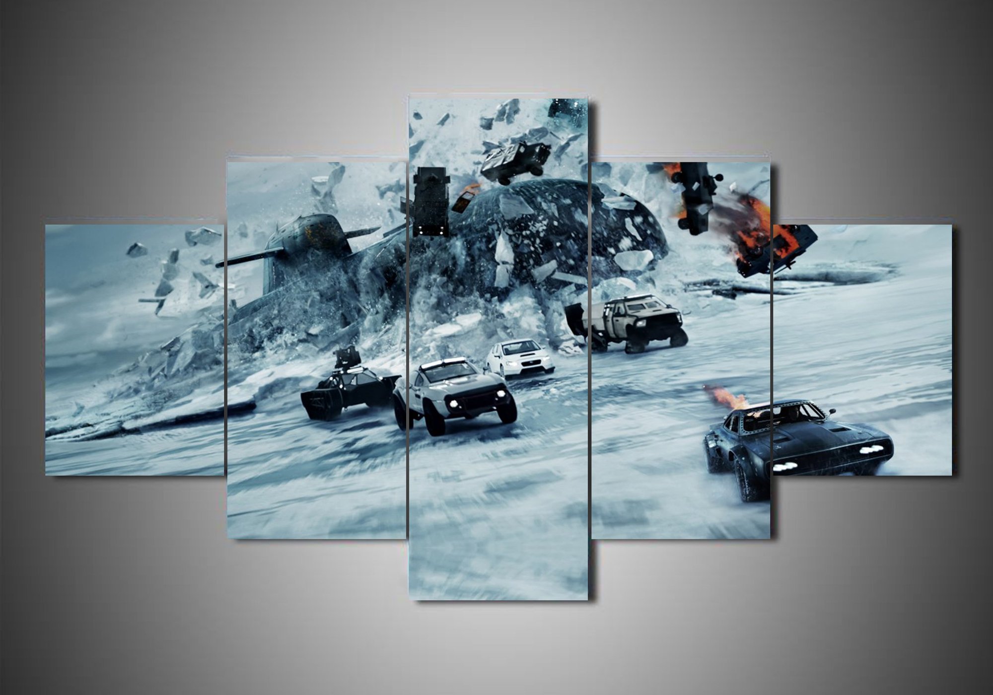 Fast And Furious 2 – Movie 5 Panel Canvas Art Wall Decor