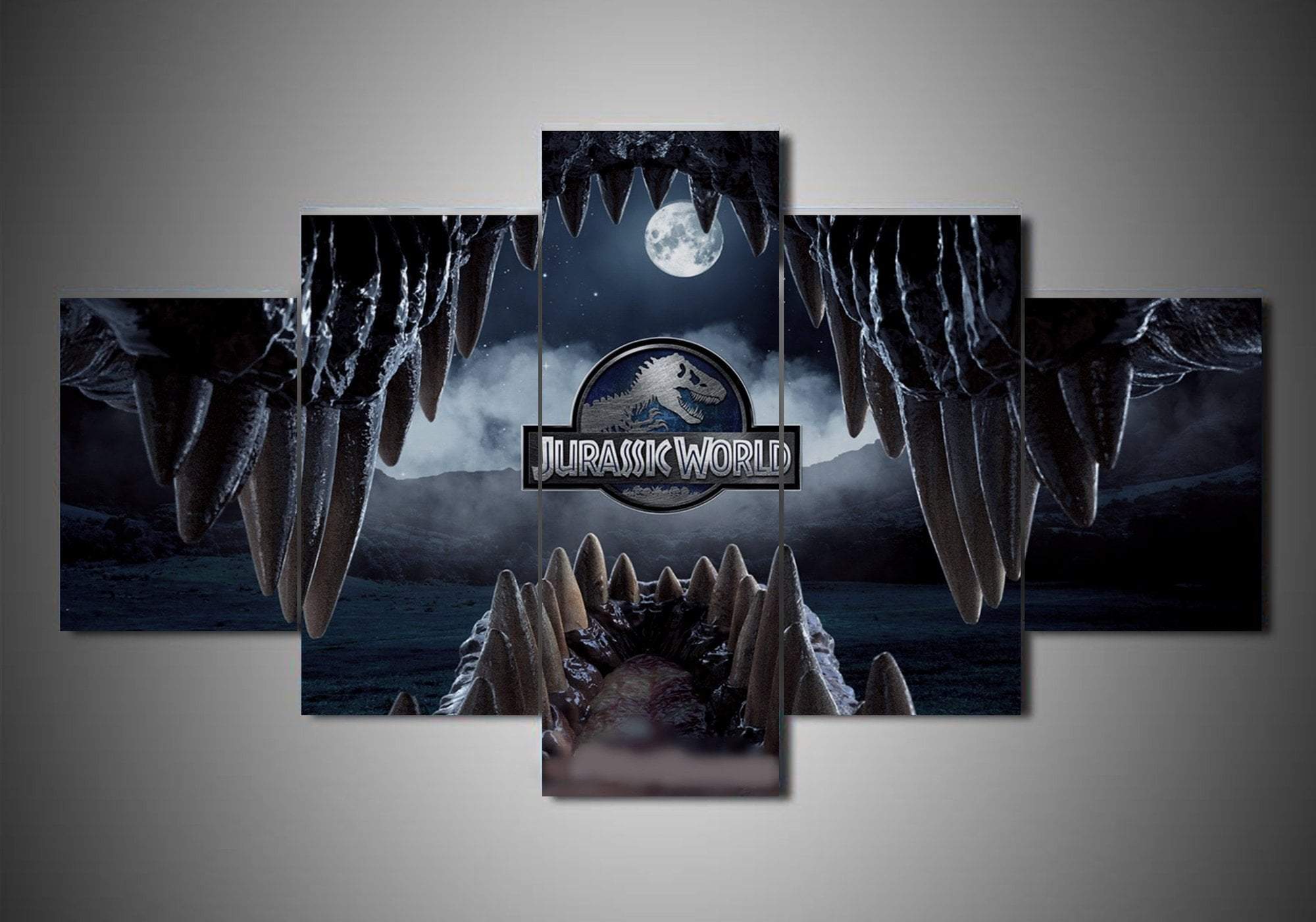 Jurassic World 4 Movie – 5 Panel Canvas Art Wall Decor
