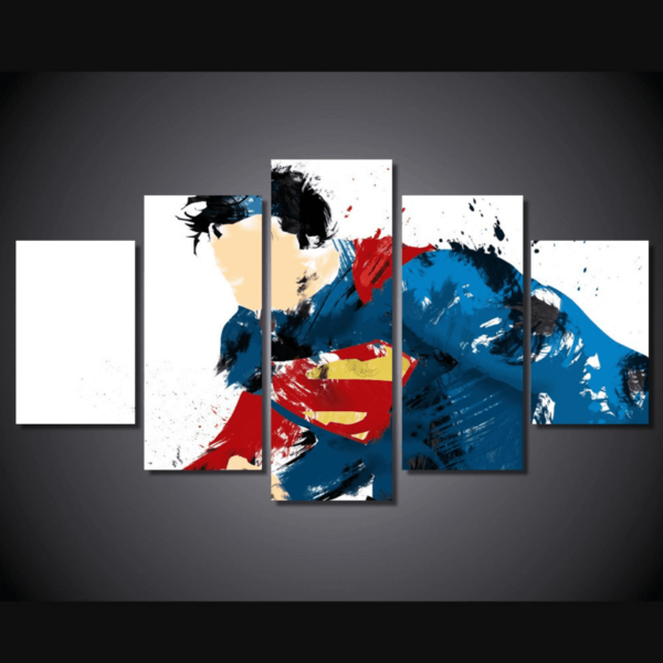 Superman DC – 5 Panel Canvas Art Wall Decor