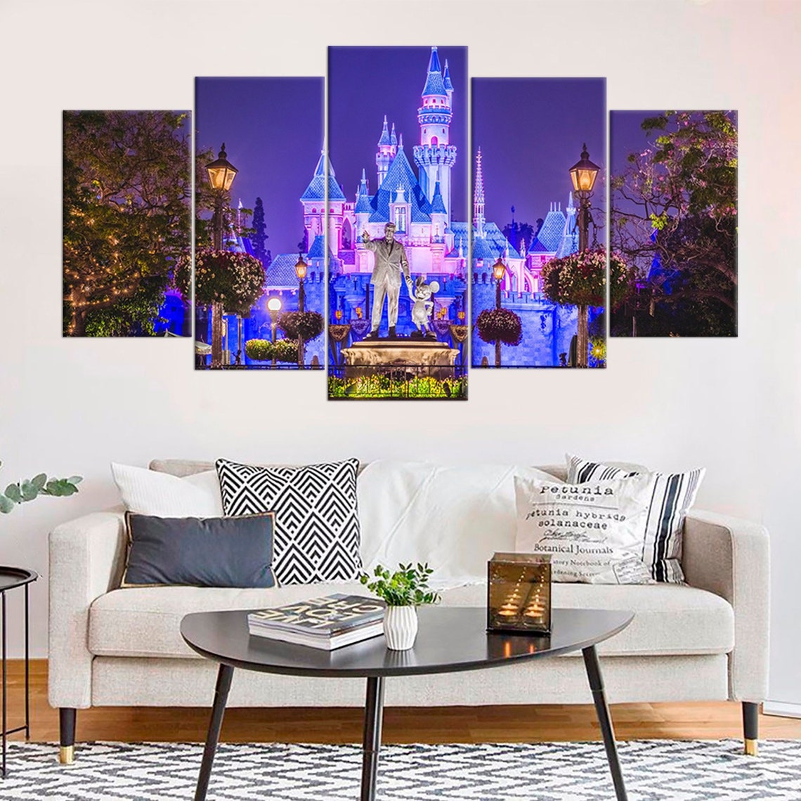 Castle Princess Kids Children Room Wall Art Canvas Decor Printing CA Castle Princess Kids Children Room Wall Art Canvas Decor Printing CA
